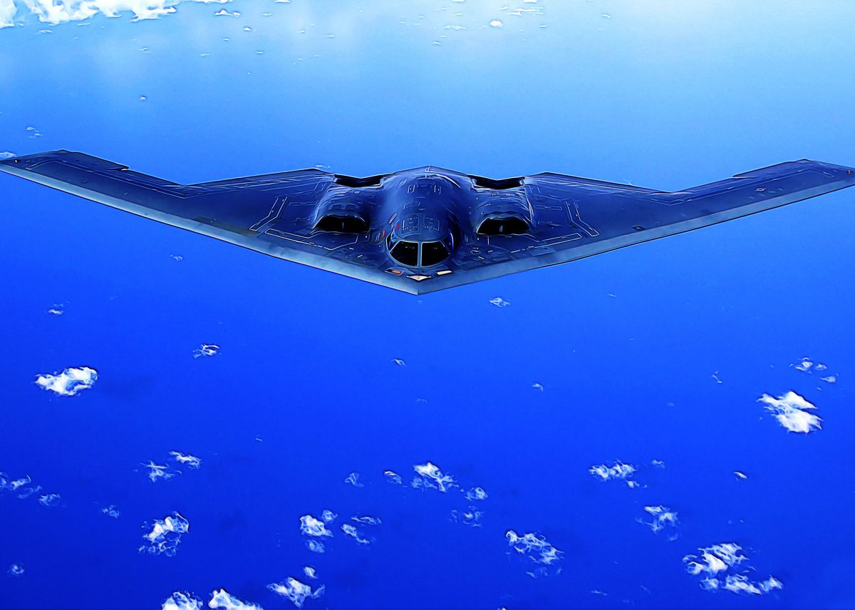 'B2 stealth bomber' Poster, picture, metal print, paint by Donma Art ...