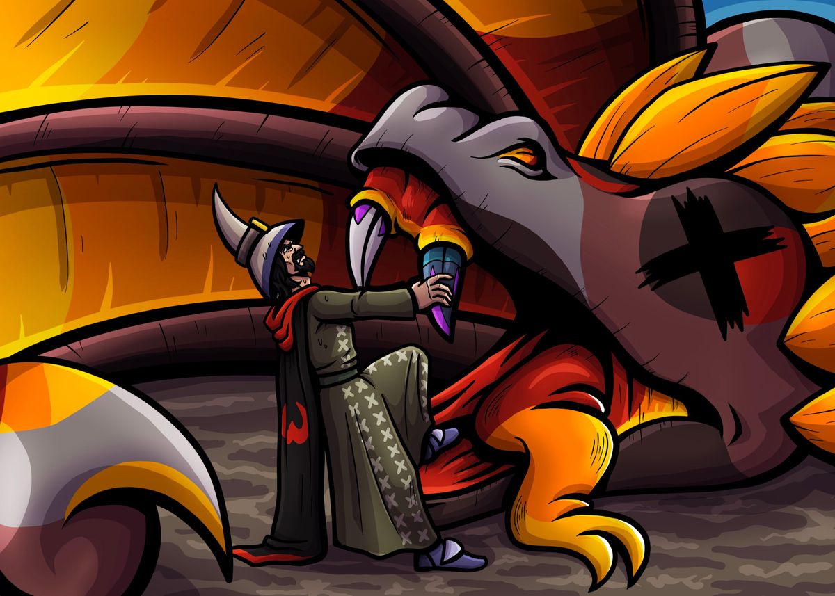 'Zamorak Melee Zulrah' Poster, picture, metal print, paint by Raikesy ...