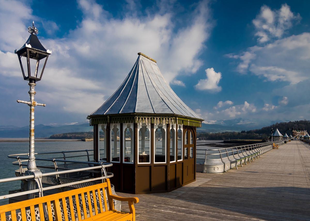 'Bangor Pier in Wales' Poster, picture, metal print, paint by Colin ...