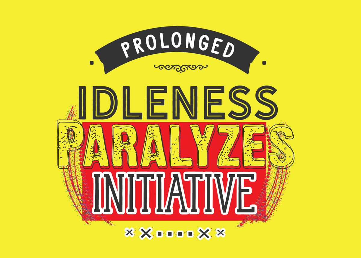 'prolonged idleness ' Poster, picture, metal print, paint by baraiko ...