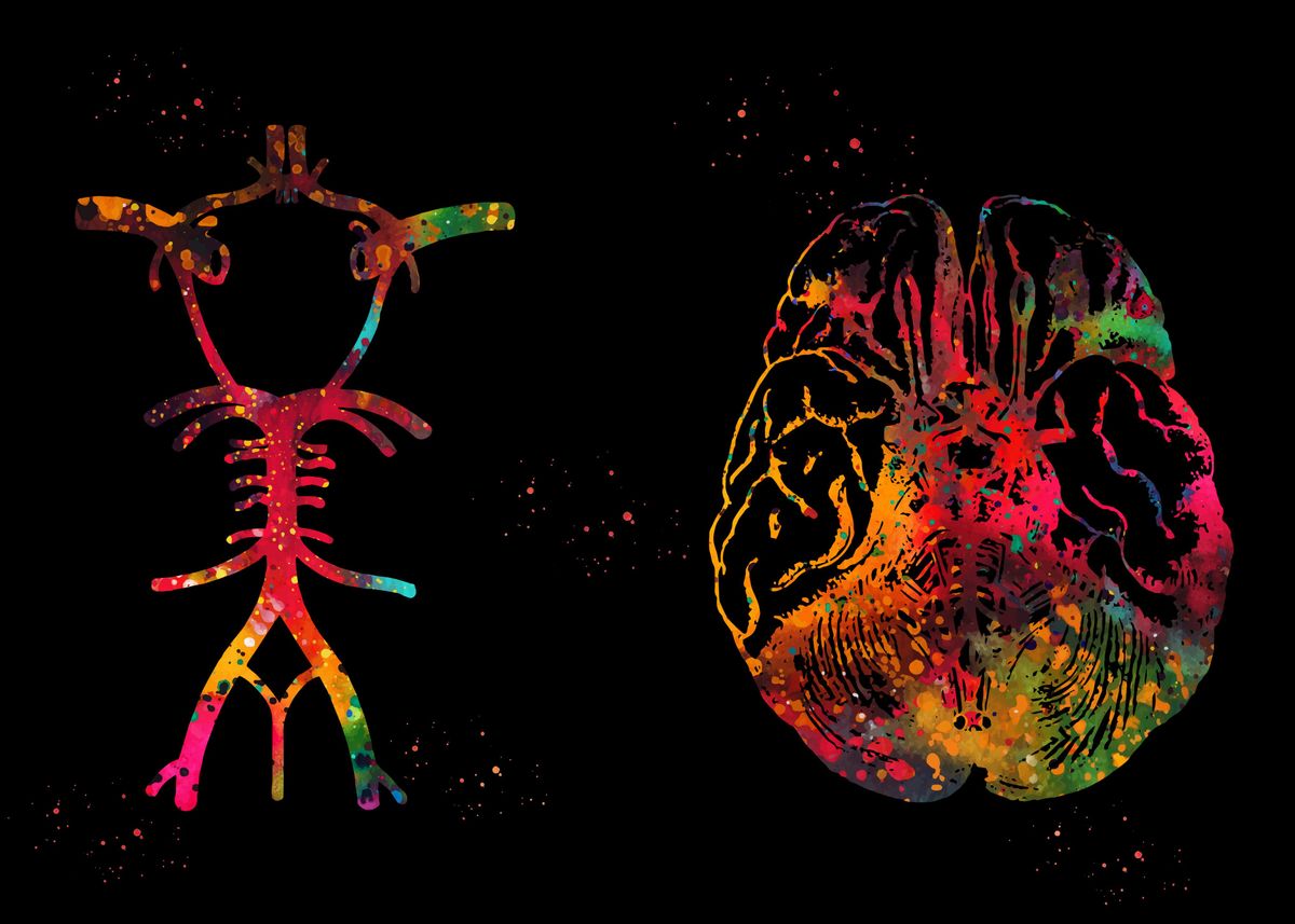 'Circle Of Willis ' Poster, picture, metal print, paint by Erzebet ...