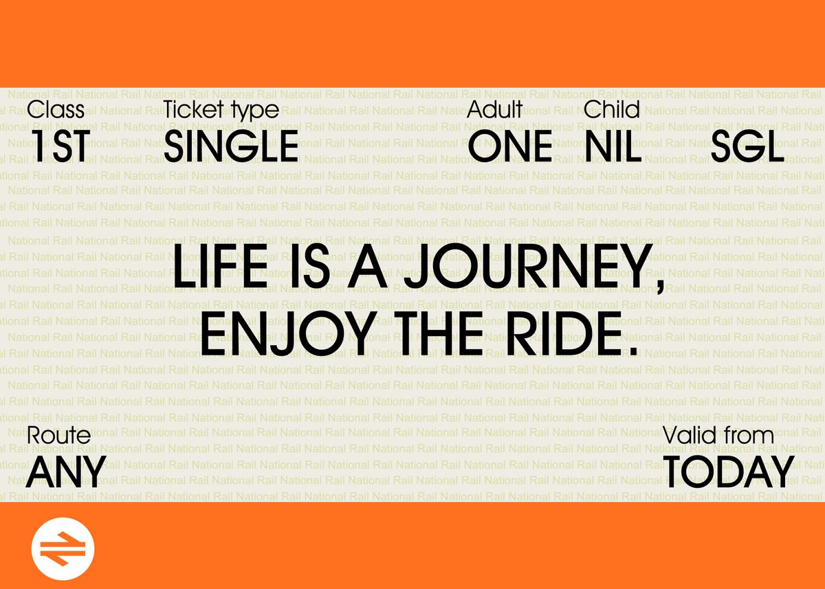 'my train ticket' Poster, picture, metal print, paint by Project X ...