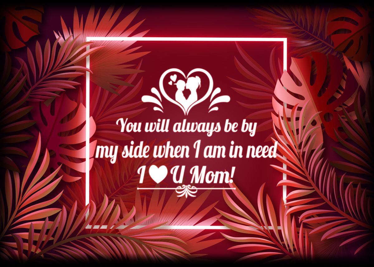 'By my side' Poster by Foxtails Design | Displate