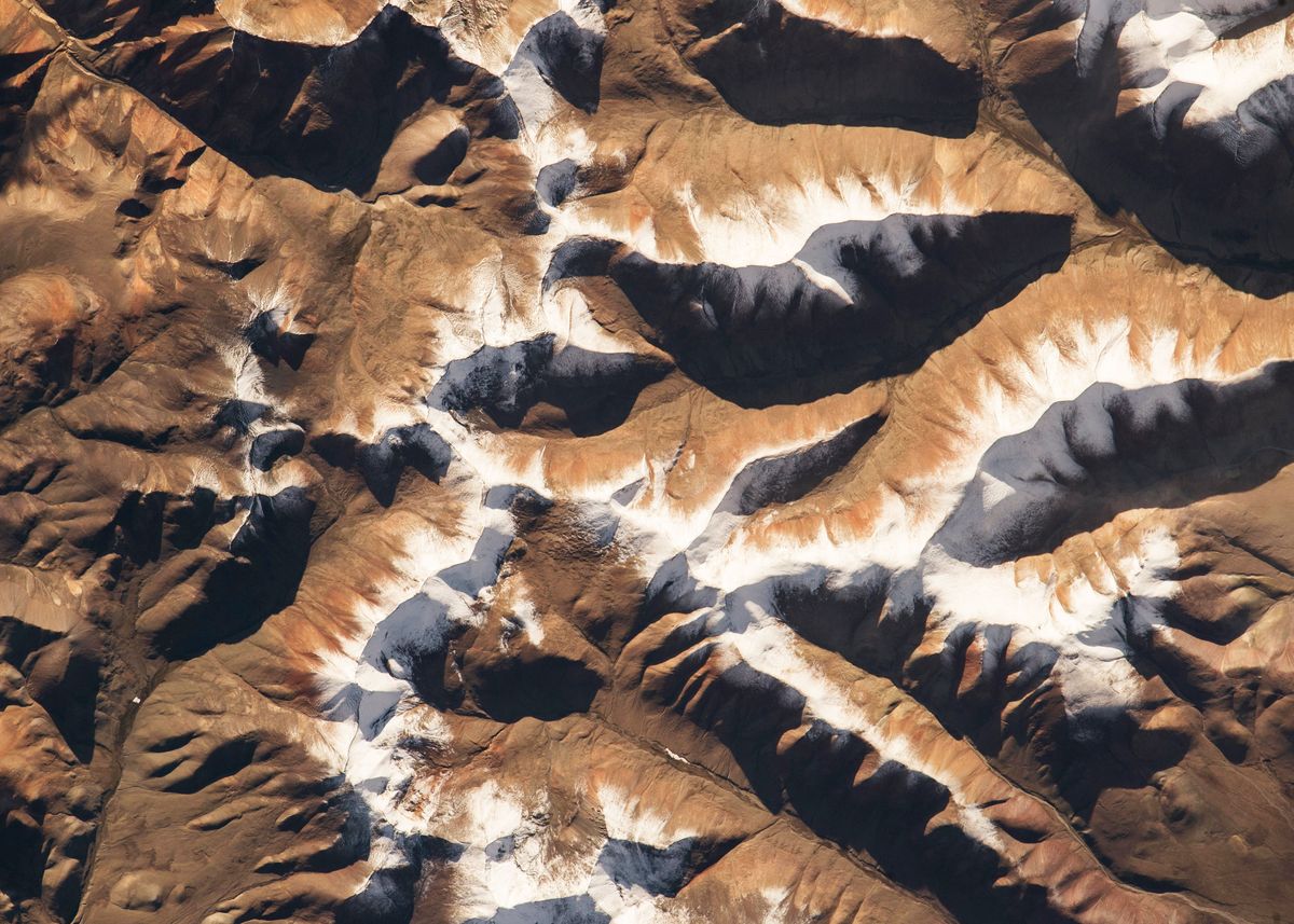 'Himalayas relief' Poster, picture, metal print, paint by tony4urban ...