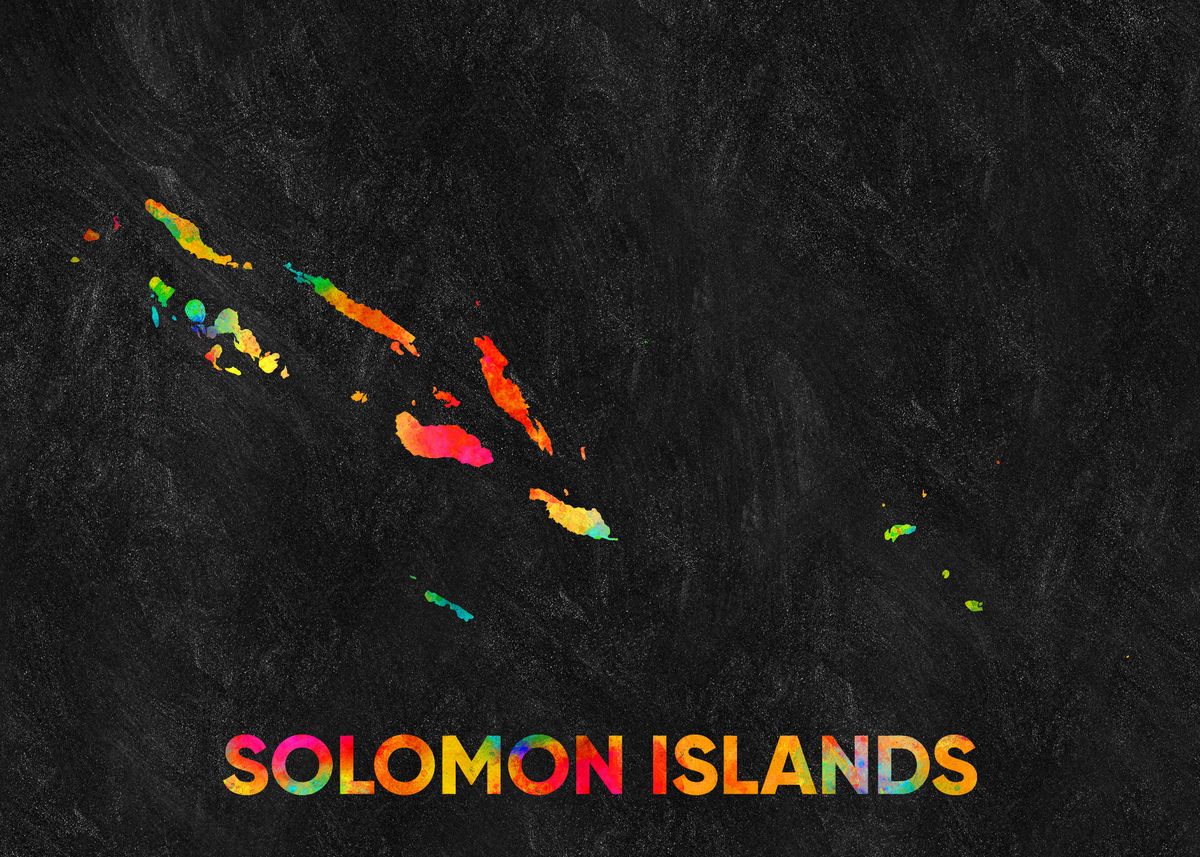 'solomon islands' Poster, picture, metal print, paint by SplashDesign ...