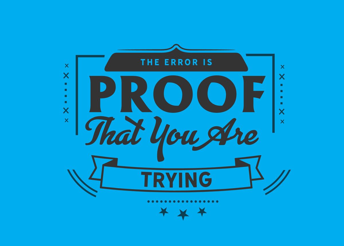 The Error Is Proof Poster By Baraiko Eiji Displate the-error-is-proof-poster-by-baraiko-eiji-displate