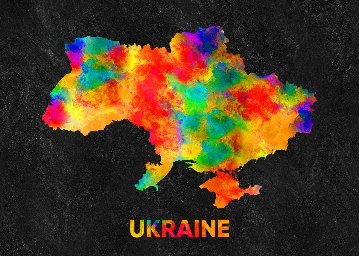 'ukraine' Poster by SplashDesign | Displate