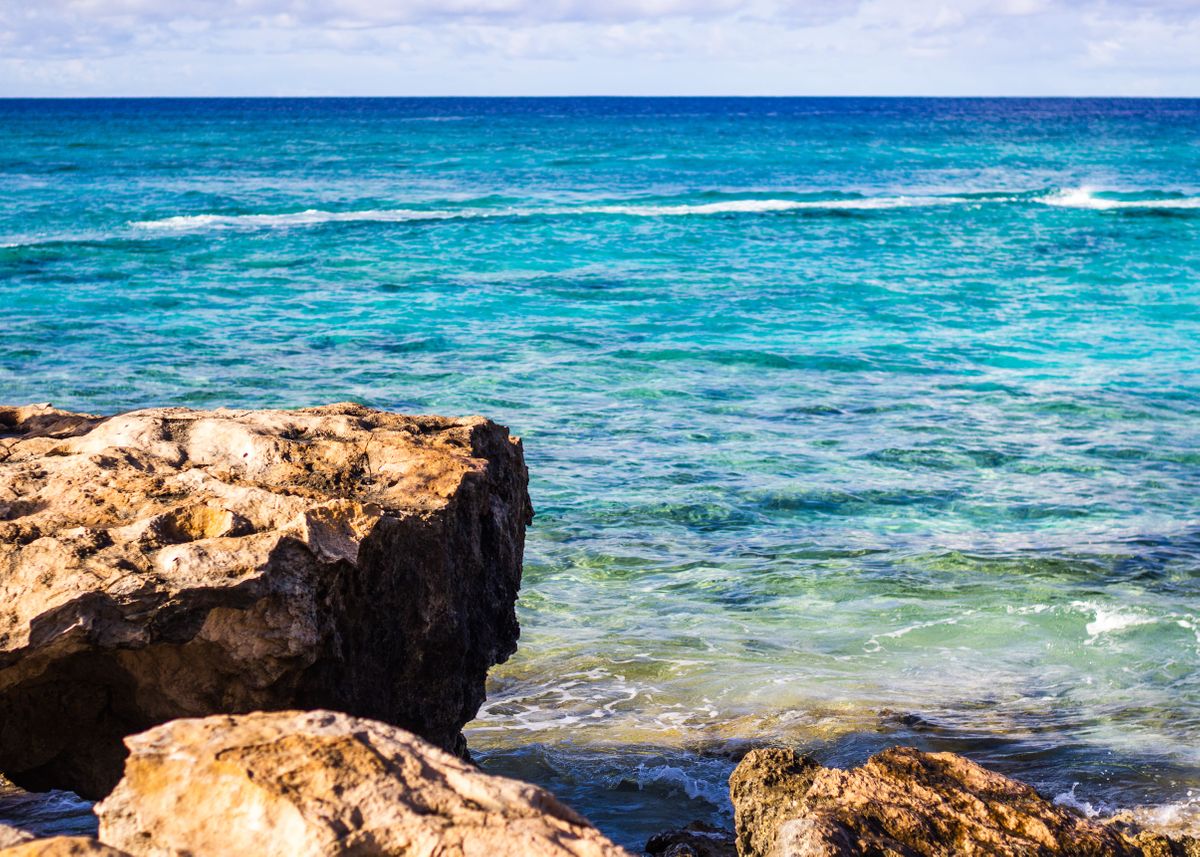 'Rocks by the Ocean' Poster by Marissa G | Displate
