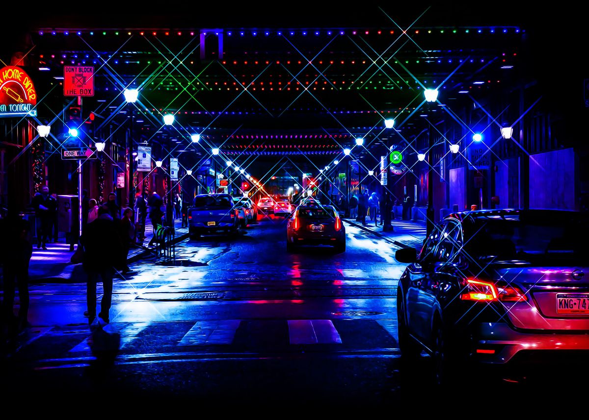 'Decorated Street' Poster, picture, metal print, paint by Ryu Ookami ...