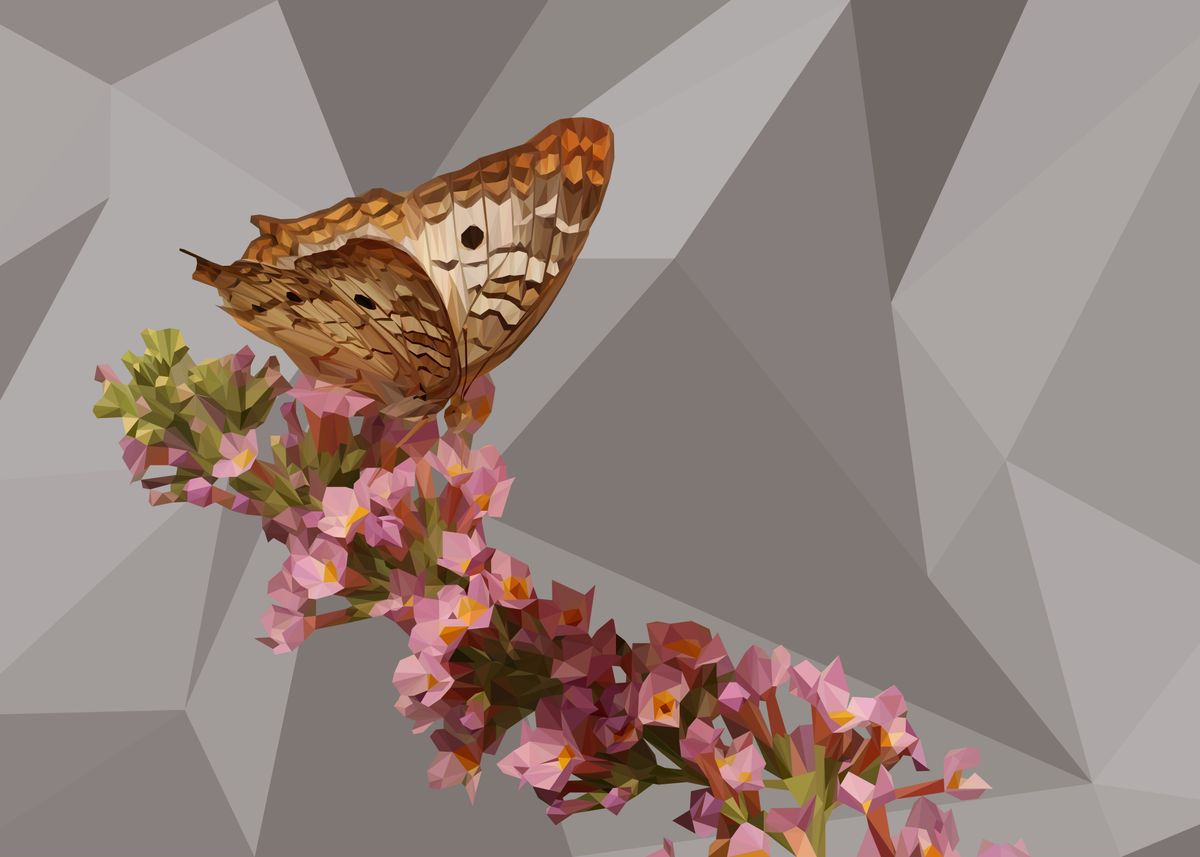 'Butterfly Alone' Poster by Erin Campbell | Displate
