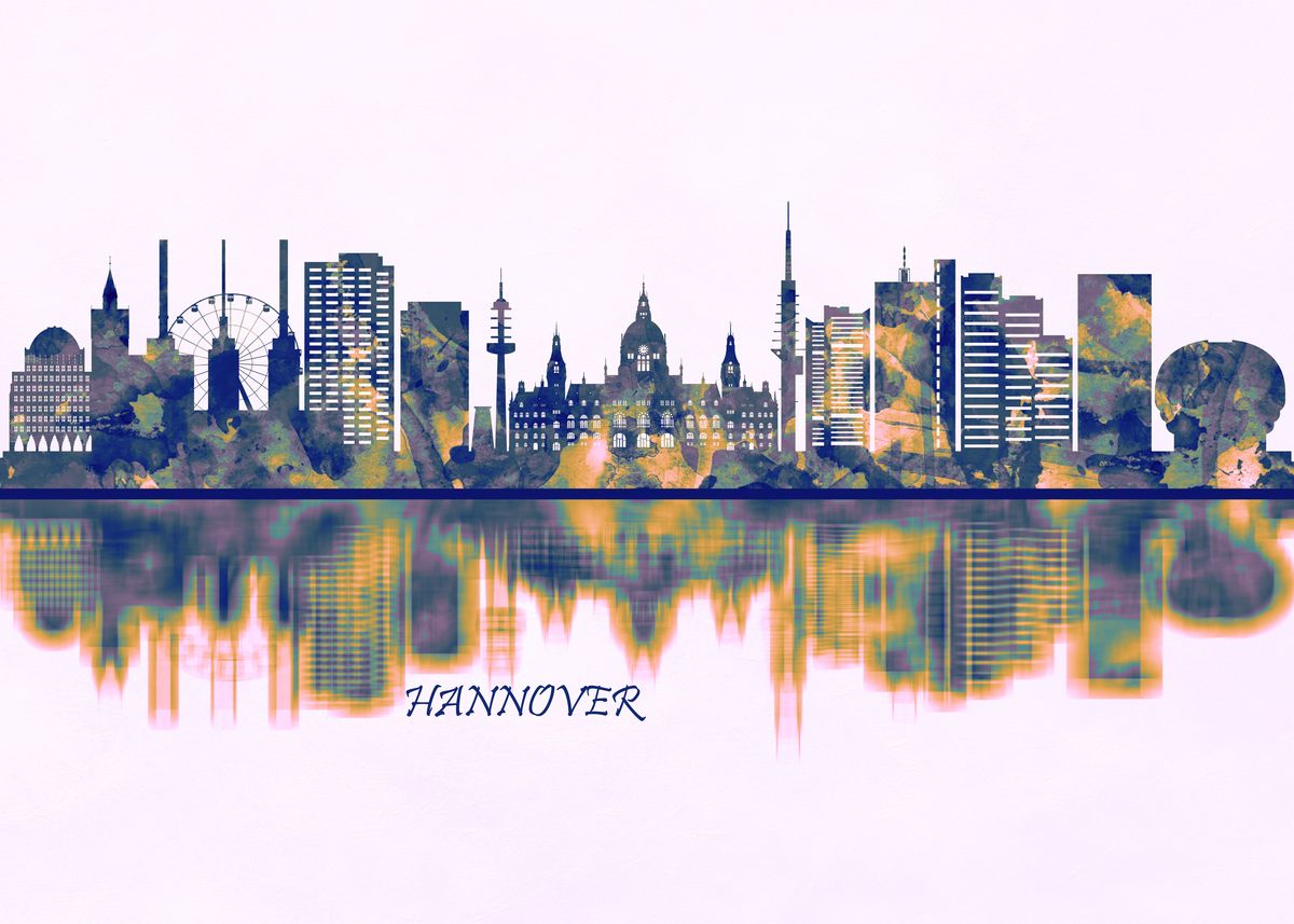 'Hanover Skyline' Poster by Towseef Dar | Displate