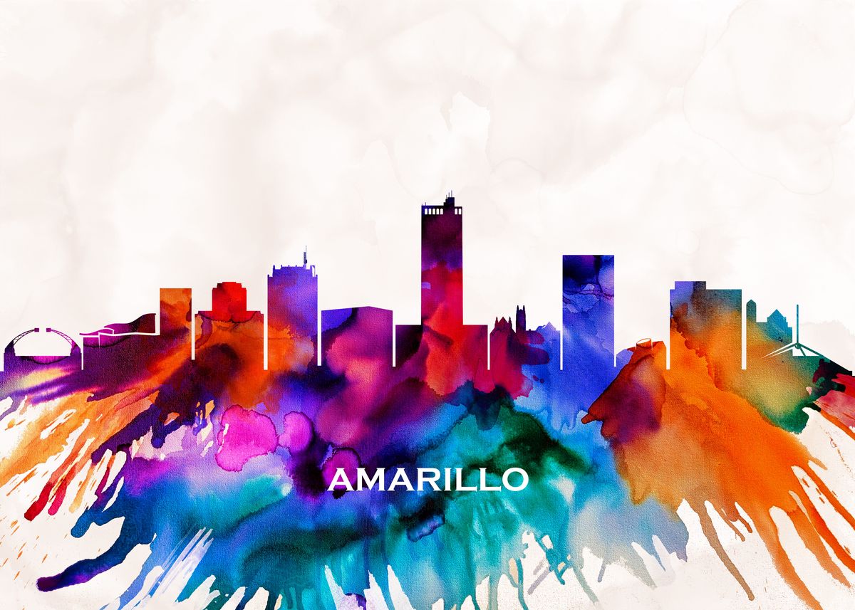 'Amarillo Skyline' Poster by Towseef Dar | Displate