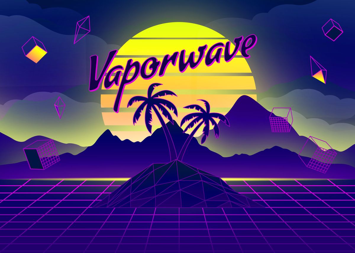 'Vaporwave' Poster by Synthwave 1950 | Displate