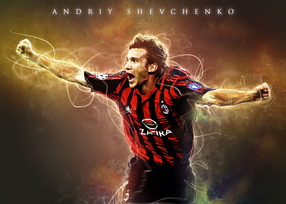 'Andriy Shevchenko' Poster, picture, metal print, paint by The Sulung ...