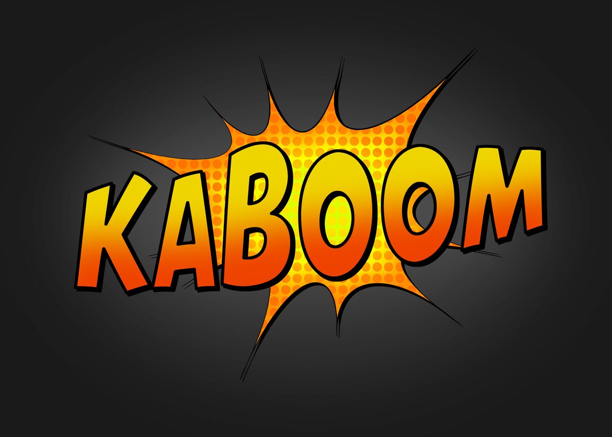 'KaBoom' Poster by RogueDesign | Displate