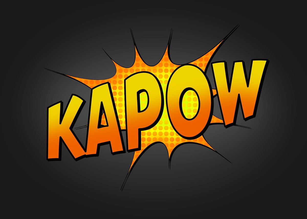 'KaPow' Poster, picture, metal print, paint by RogueDesign | Displate