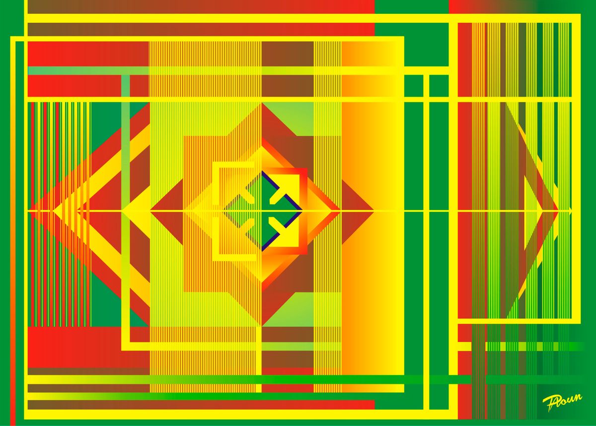 'Parallelism 4' Poster by Philippe Aoun Deladoëy alias PAoun | Displate