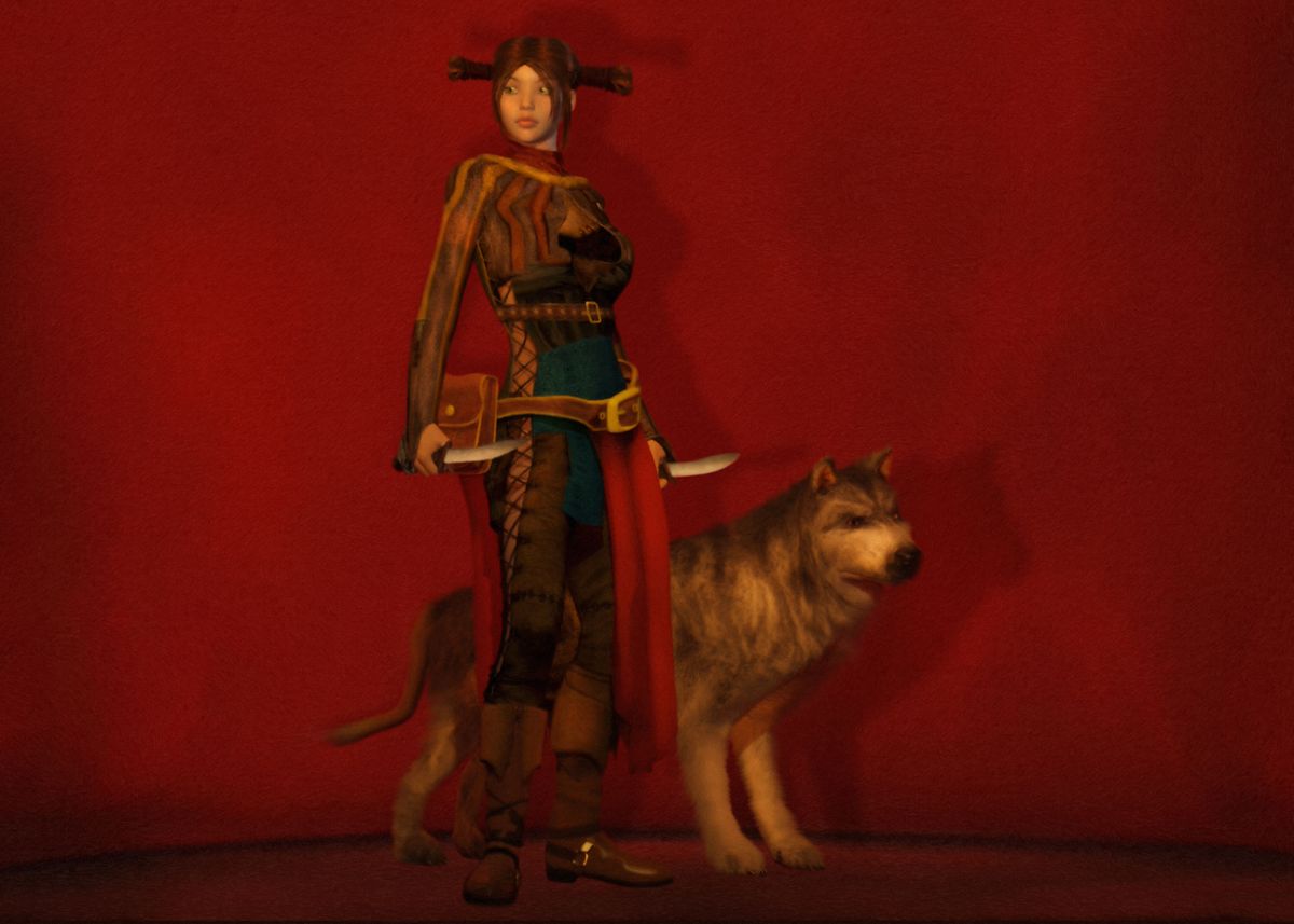 'The huntress' Poster, picture, metal print, paint by David Griffiths ...