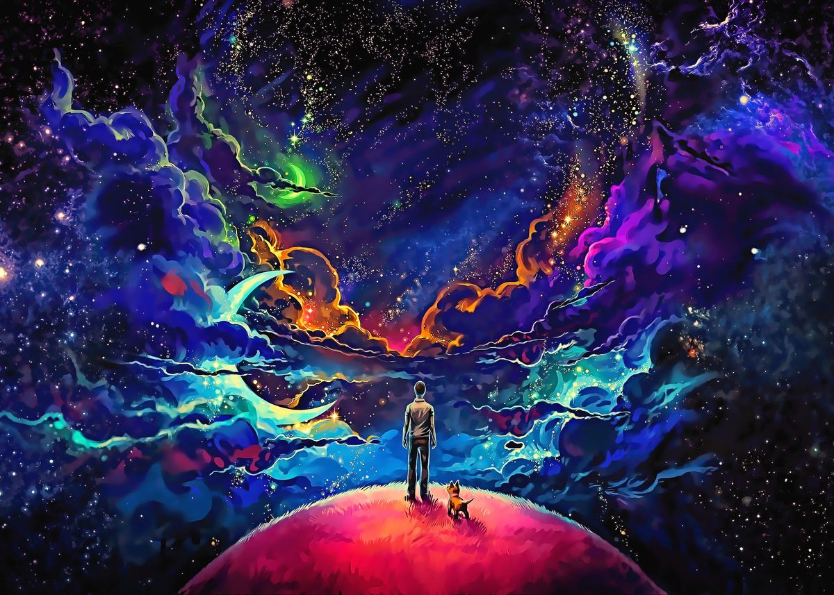 'Beyond this Earth' Poster, picture, metal print, paint by Kunyah ...