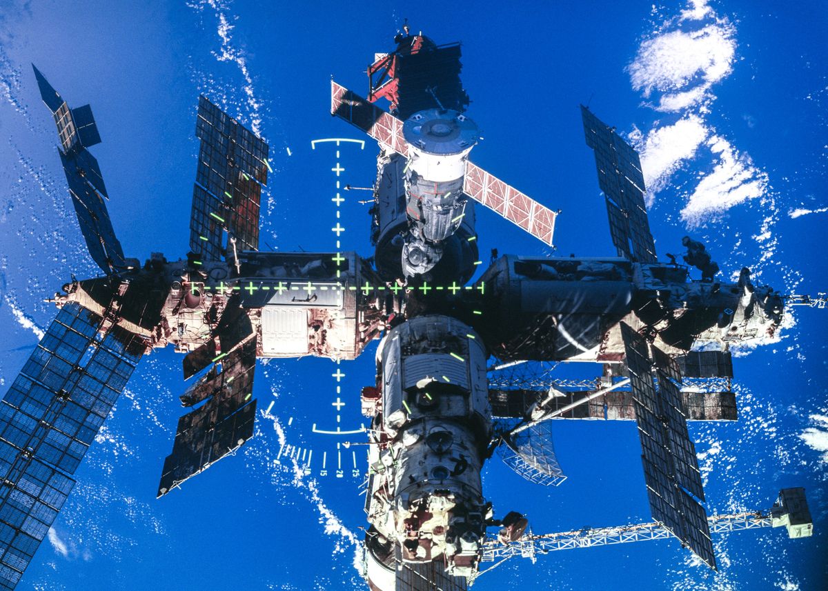 'Mir Space Station' Poster, picture, metal print, paint by tony4urban ...