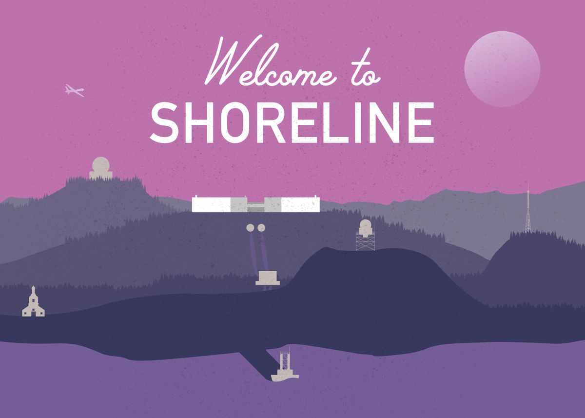'Welcome to Shoreline' Poster, picture, metal print, paint by ...