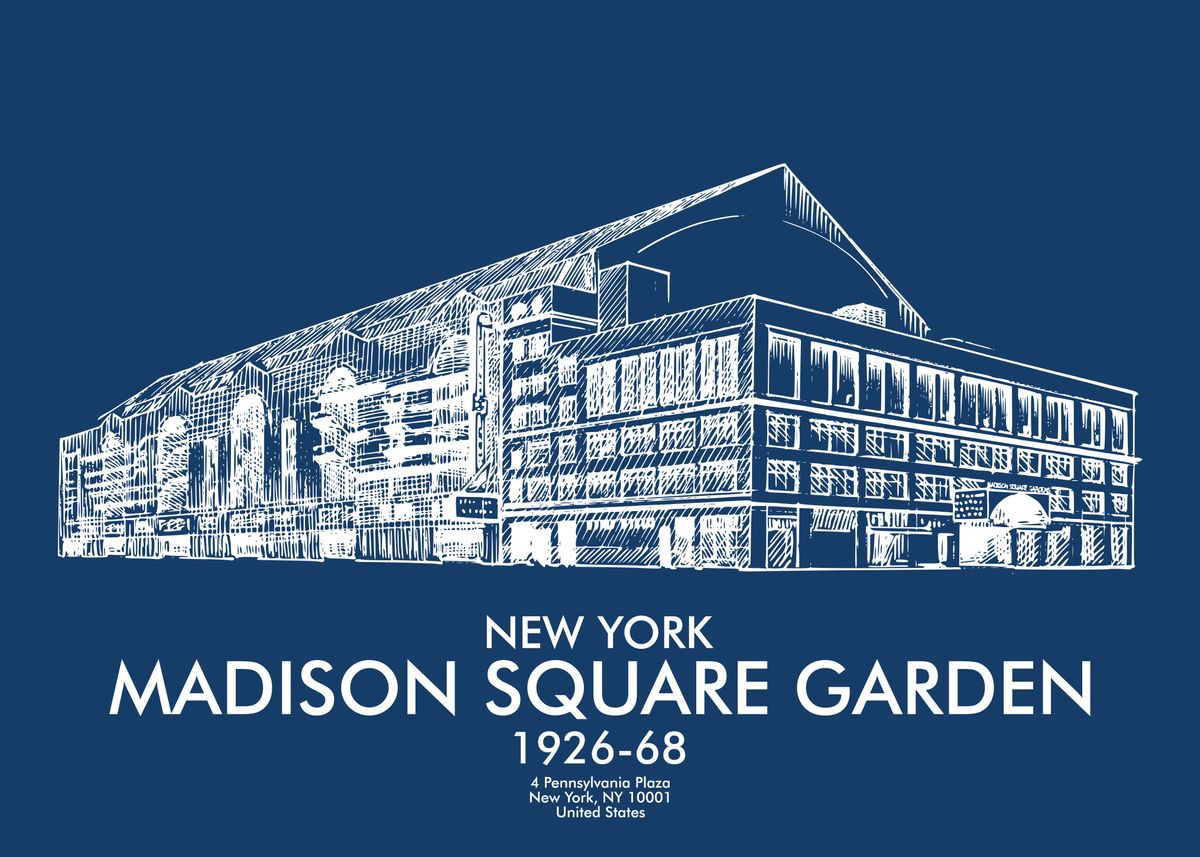 'Madison Square Garden' Poster, picture, metal print, paint by Atomic ...