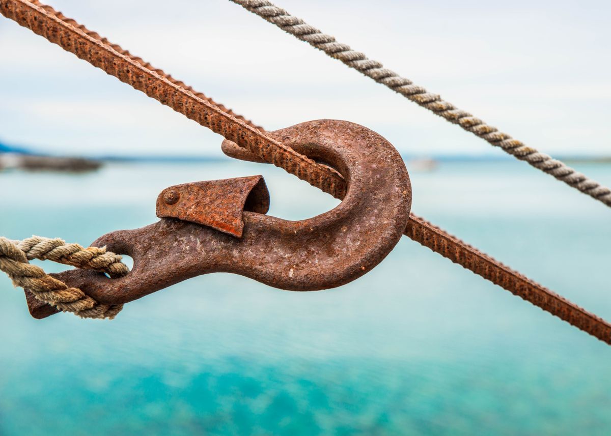 'Rusty hook' Poster, picture, metal print, paint by Thorstein Wedum ...