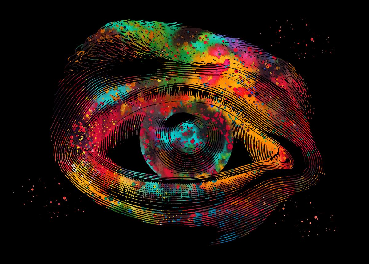 'Human eye ' Poster by Erzebet Prikel | Displate