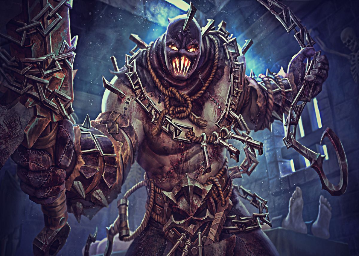 'Smite God' Poster, picture, metal print, paint by Angela Weber | Displate