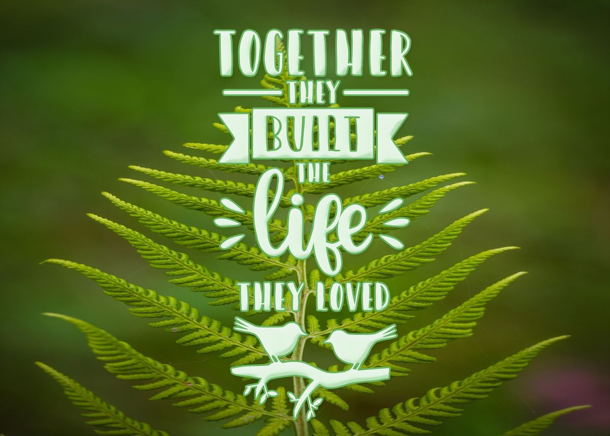 'Together They Built' Poster, picture, metal print, paint by Family ...