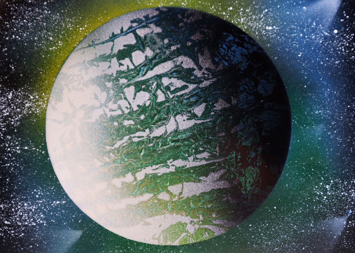 'Galaxy Fantasy Planet' Poster, picture, metal print, paint by ...