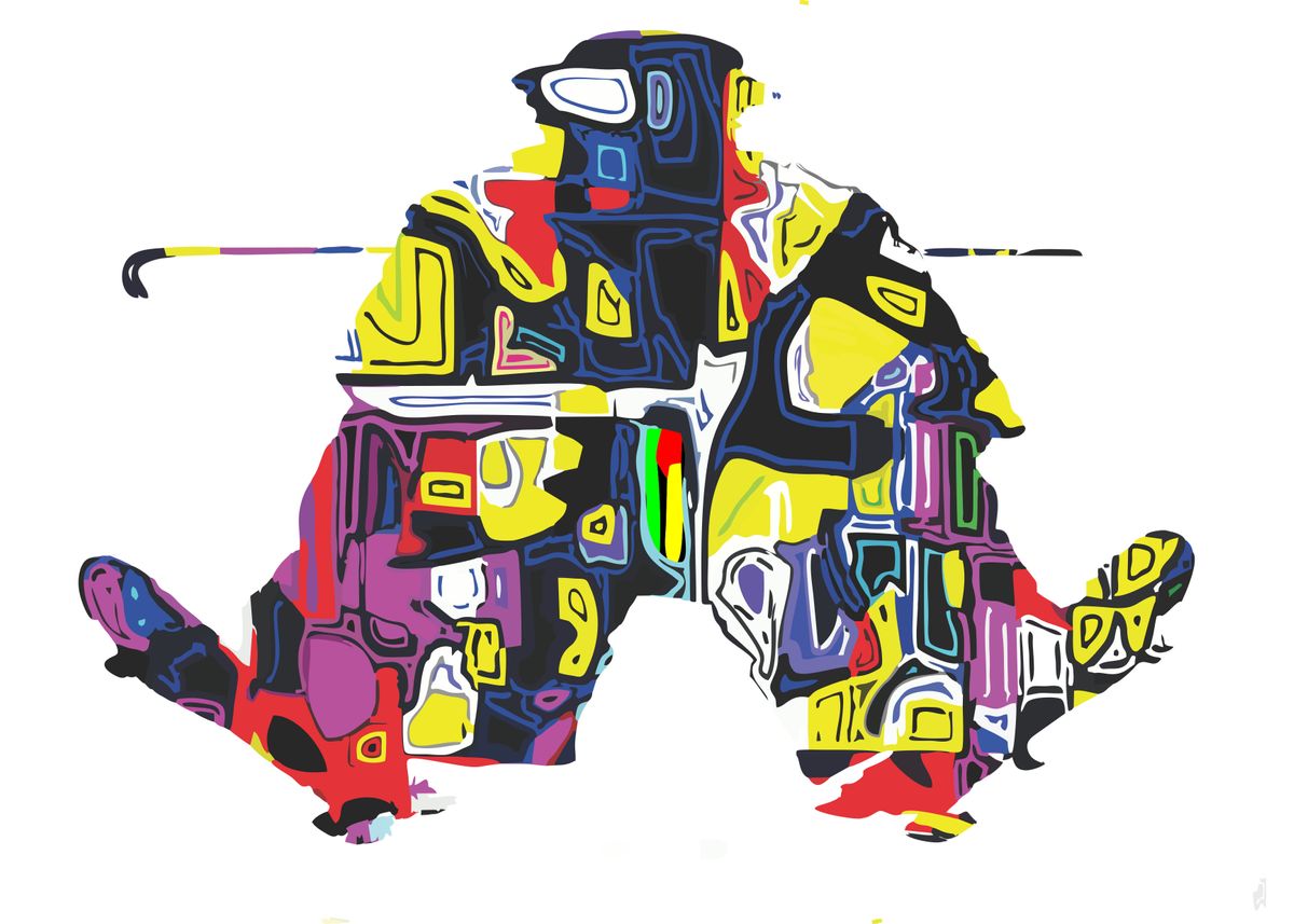 'Fat man' Poster, picture, metal print, paint by Samuel Machado | Displate