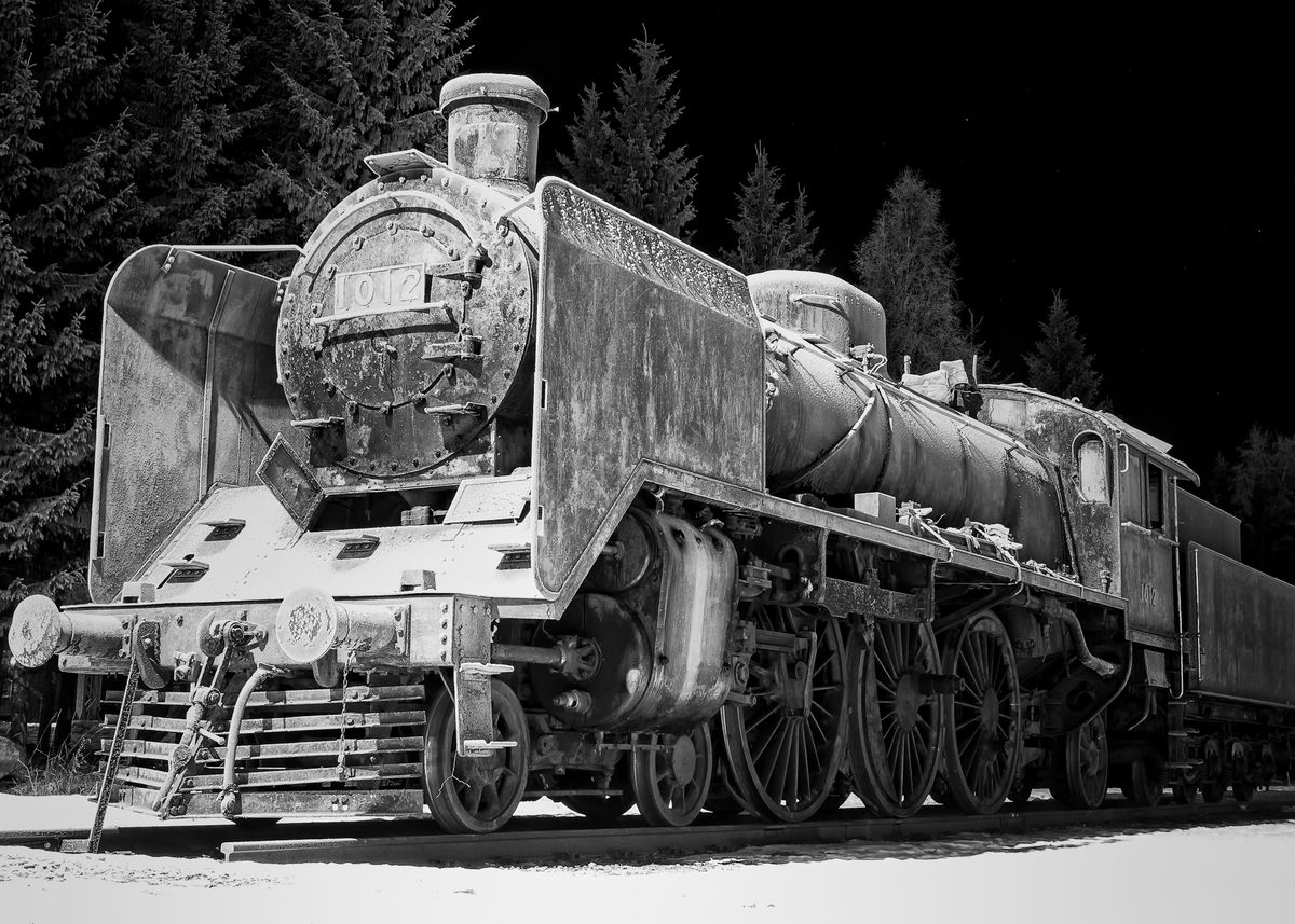 'Old Steam Engine ' Poster by Jukka Heinovirta | Displate