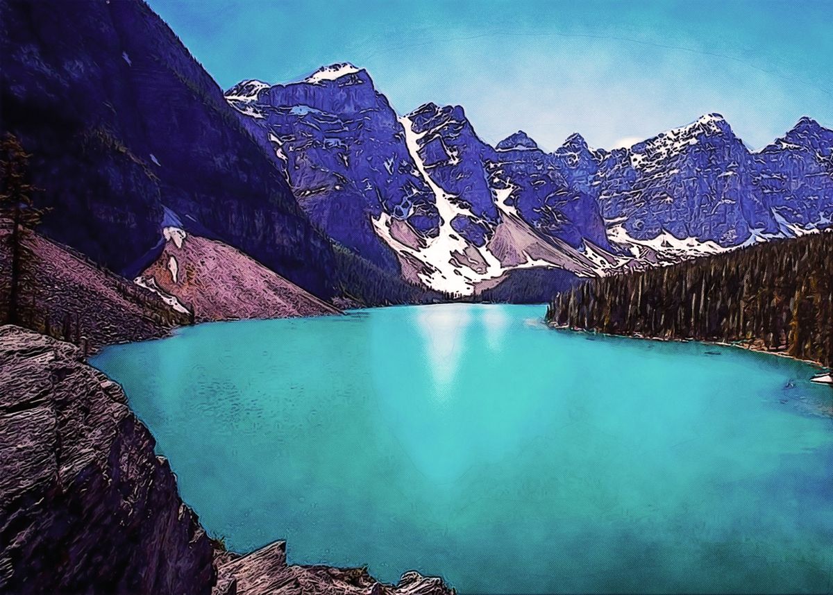 'Banff National ' Poster, picture, metal print, paint by Mobilunik ...