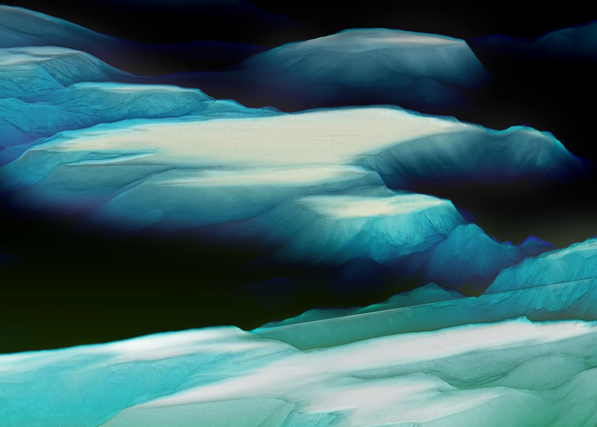 'dangerous cold ice world' Poster, picture, metal print, paint by ...