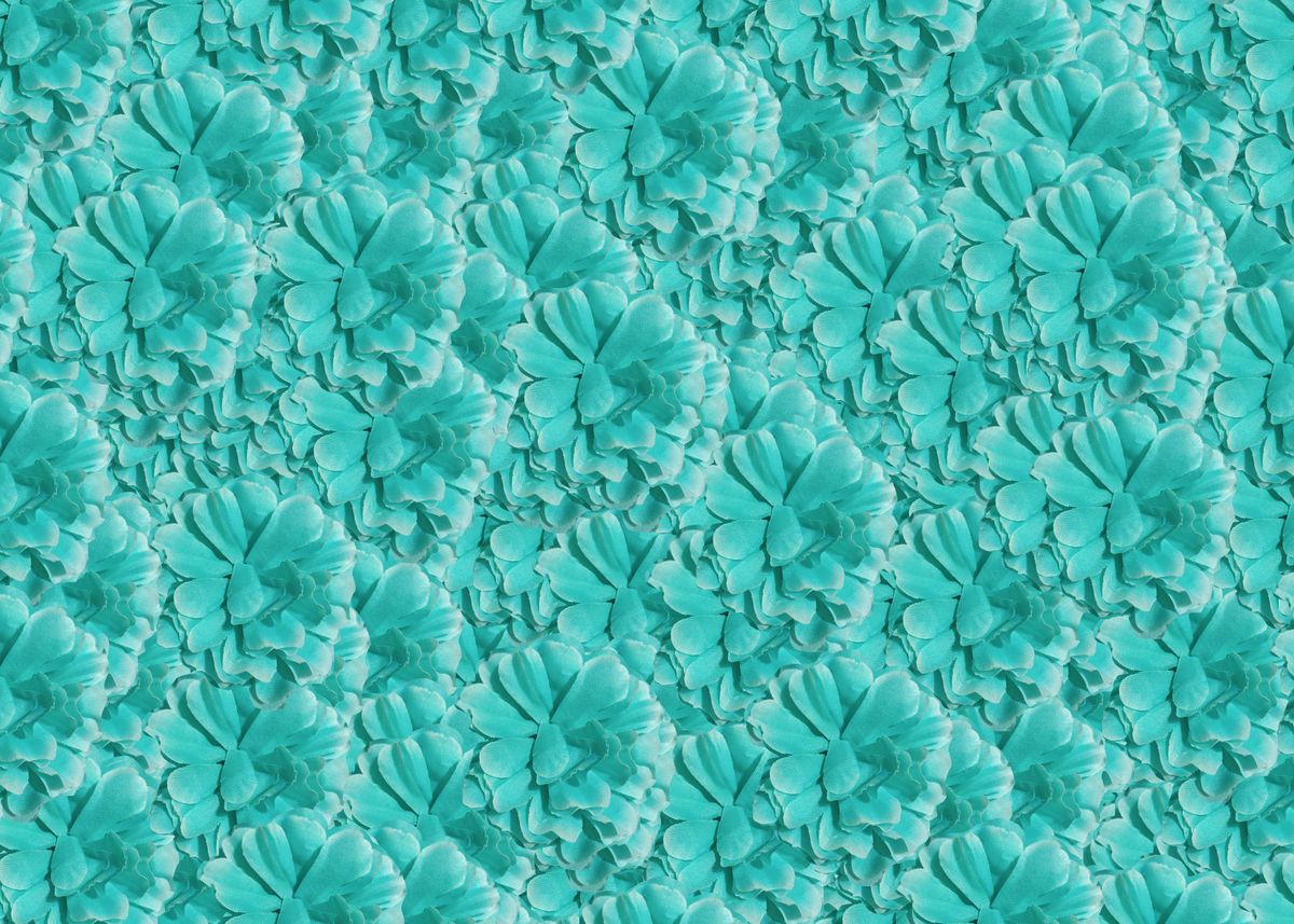 'Green Peony Pattern' Poster, picture, metal print, paint by wagnerps ...