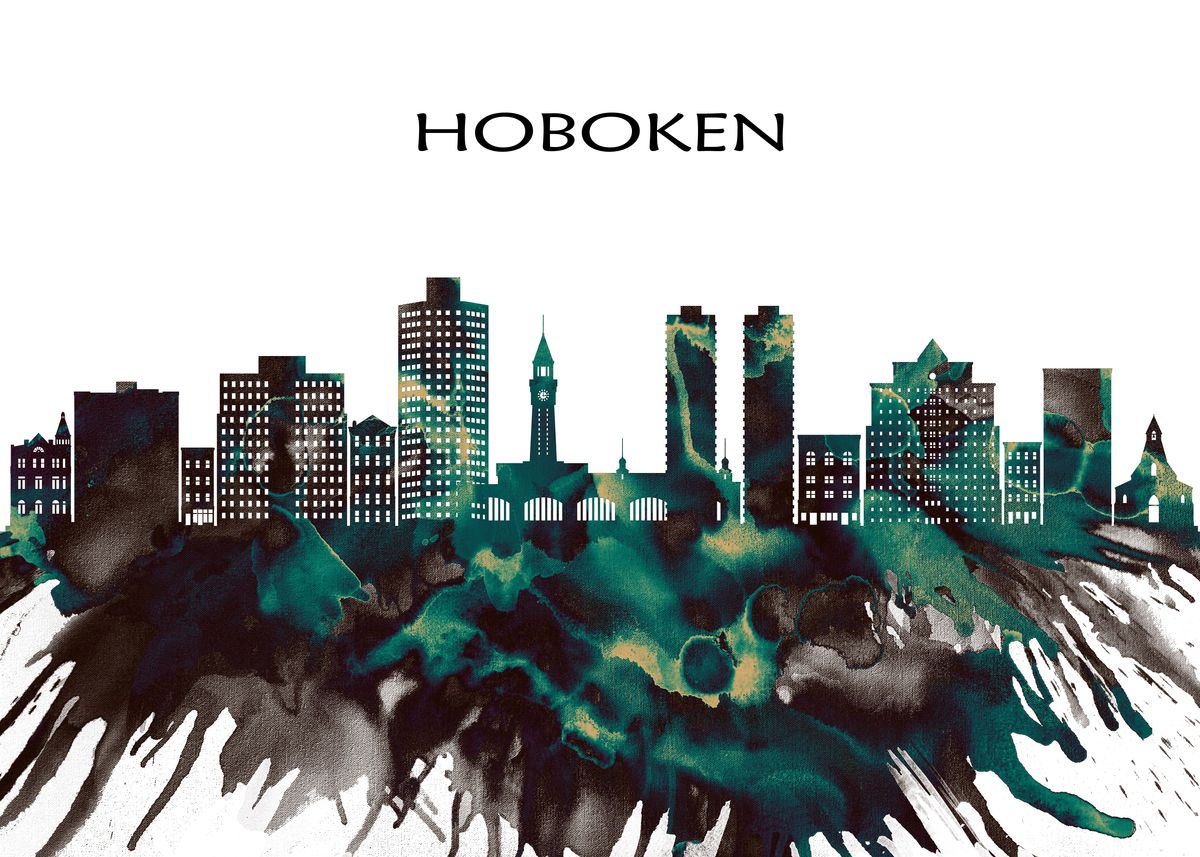 'Hoboken Skyline' Poster by Towseef Dar | Displate