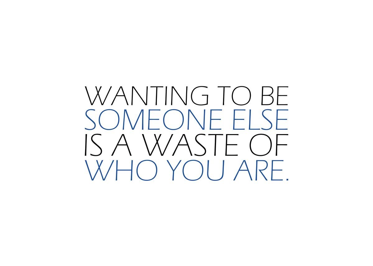 'Wanting To Be Someone Else' Poster, picture, metal print, paint by ...