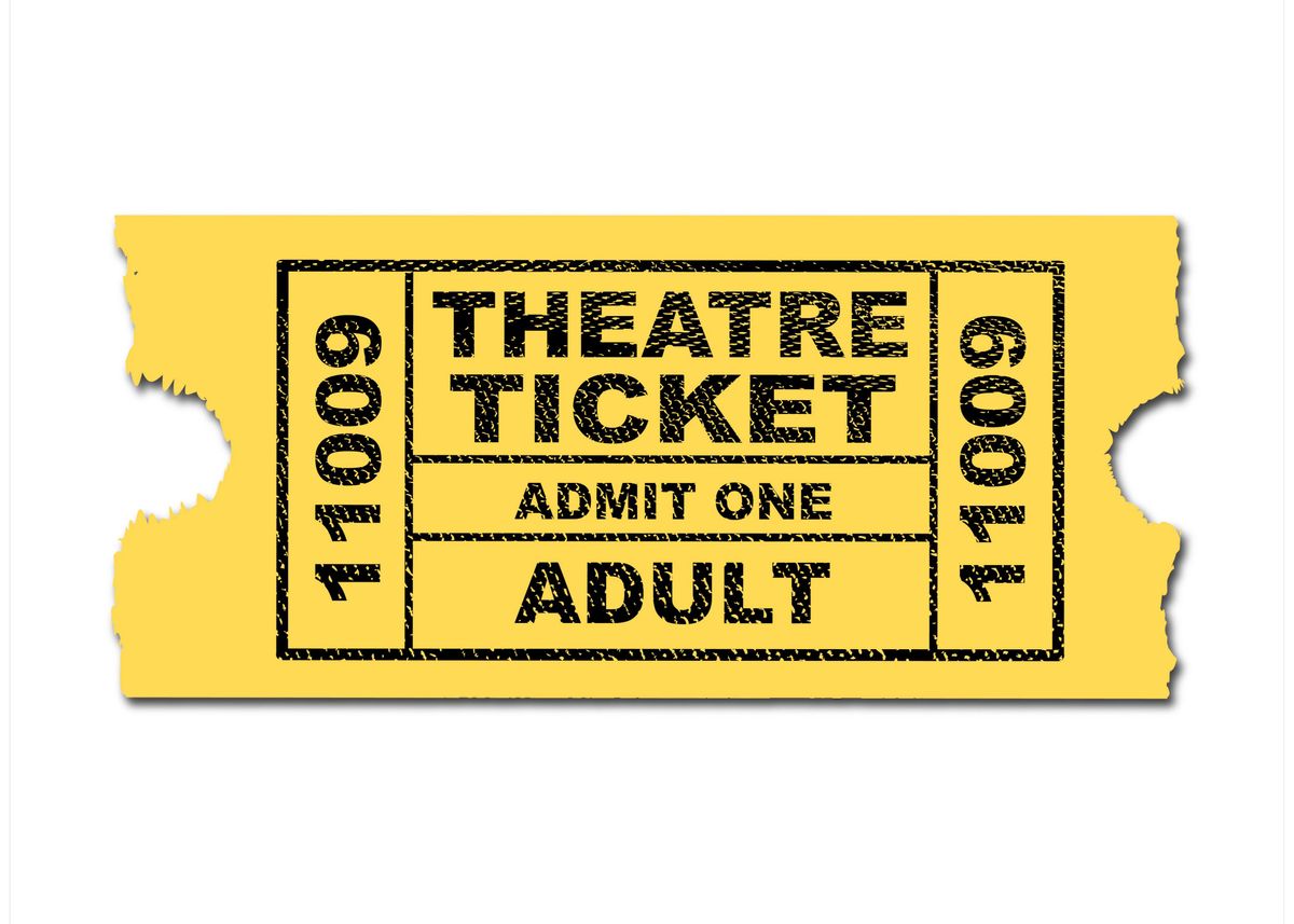 'Theatre Ticket' Poster, picture, metal print, paint by HomeStead ...