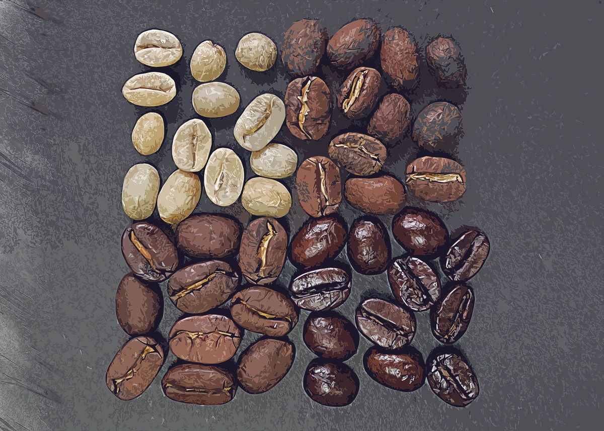 'coffee' Poster, picture, metal print, paint by Haruka Studio | Displate