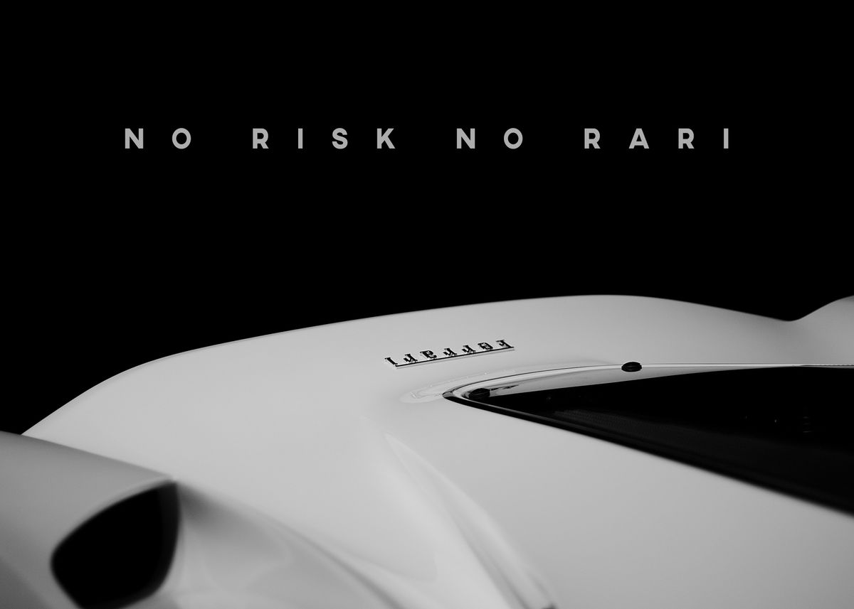 'No Risk No Rari' Poster, picture, metal print, paint by Conceptual ...