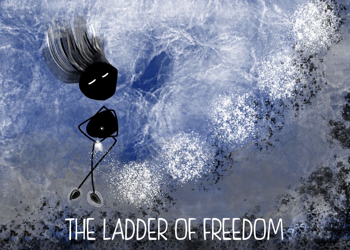 'THE LADDER OF FREEDOM' Poster, picture, metal print, paint by ...