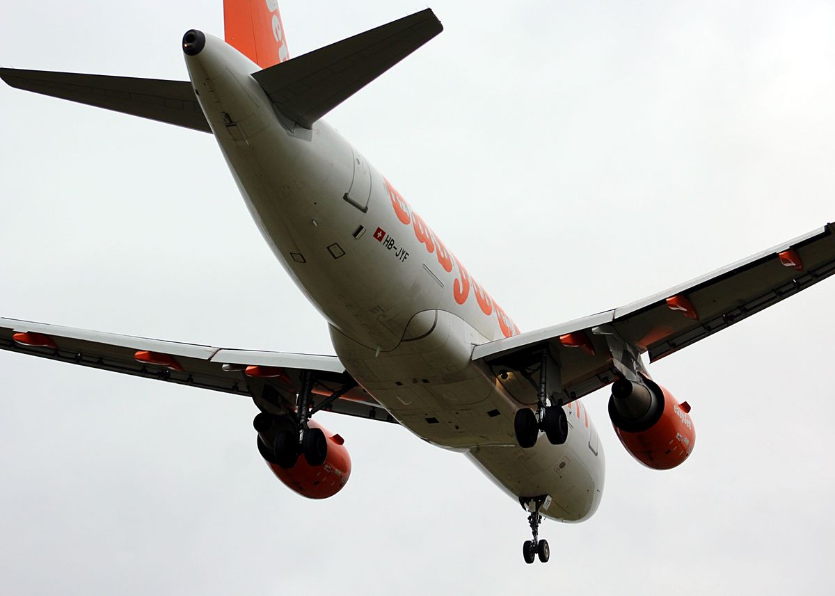 'Easyjet A320' Poster, picture, metal print, paint by Tony Choel | Displate
