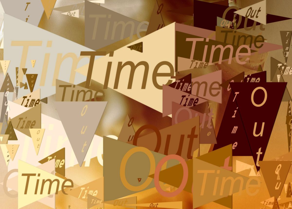 'Abstract Art Time Out' Poster, picture, metal print, paint by Elaine ...