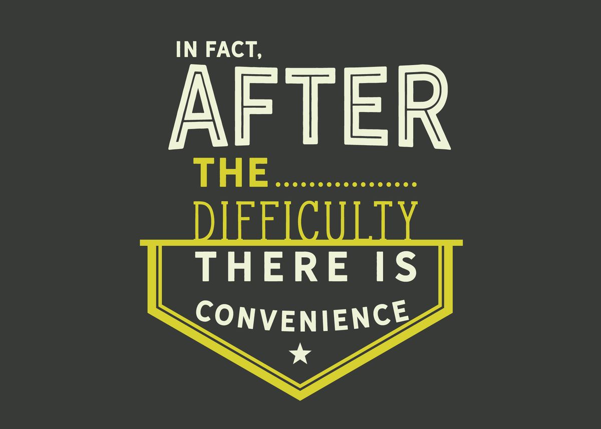 'there is convenience' Poster, picture, metal print, paint by baraiko ...