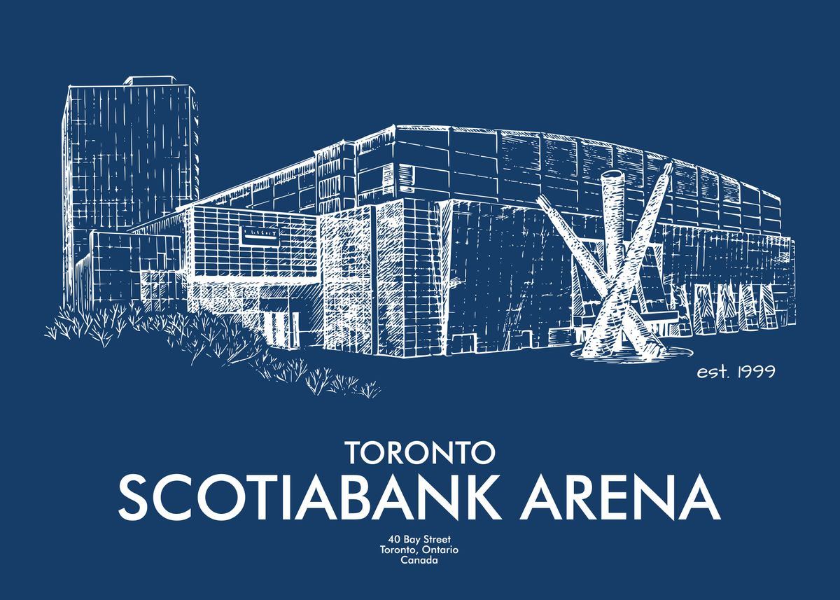 'Scotiabank Arena Toronto' Poster by Atomic Chinook | Displate