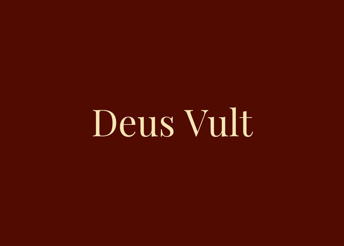 'Deus Vult' Poster by CanonPhotoGear | Displate