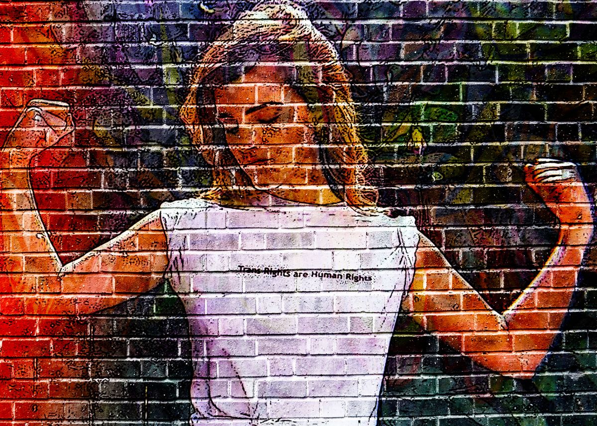 'Emma Watson graffiti' Poster, picture, metal print, paint by Jerome ...