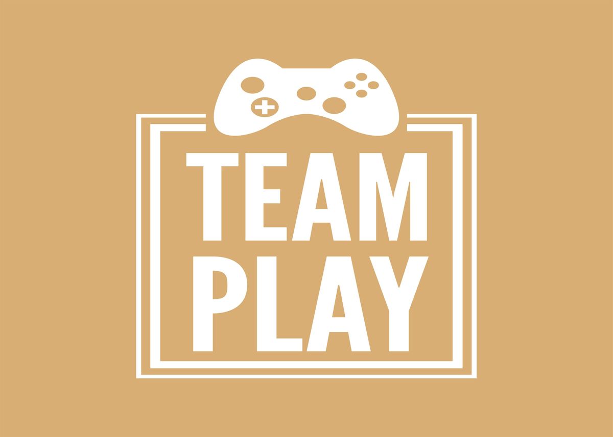 'Team Play' Poster, picture, metal print, paint by Soccarstarz | Displate
