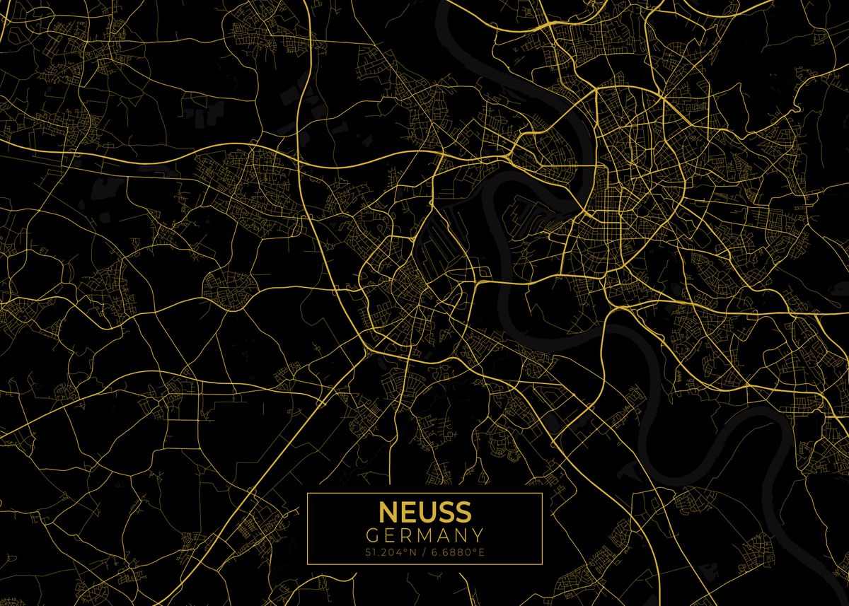 'Neuss Germany' Poster, picture, metal print, paint by Conceptual ...